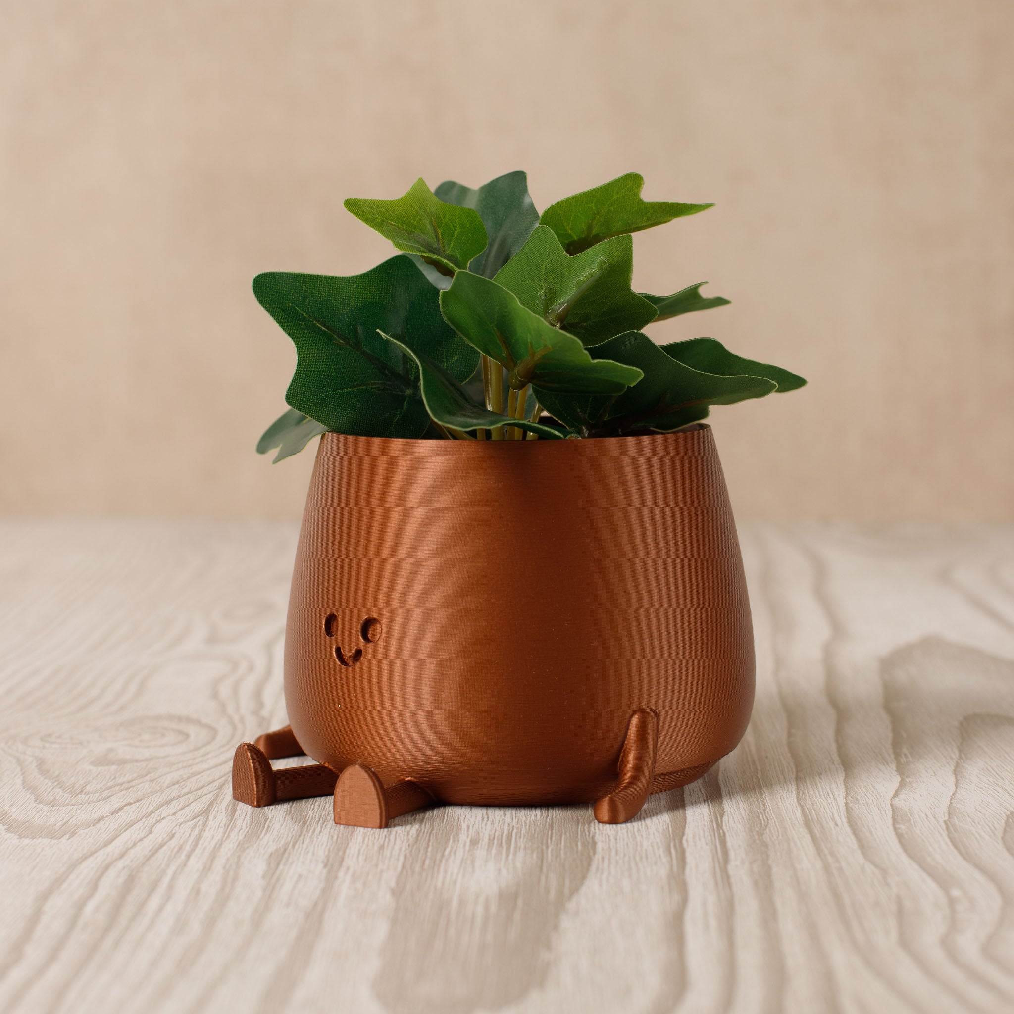 Happy Pot Planter - Brass – Ingadi