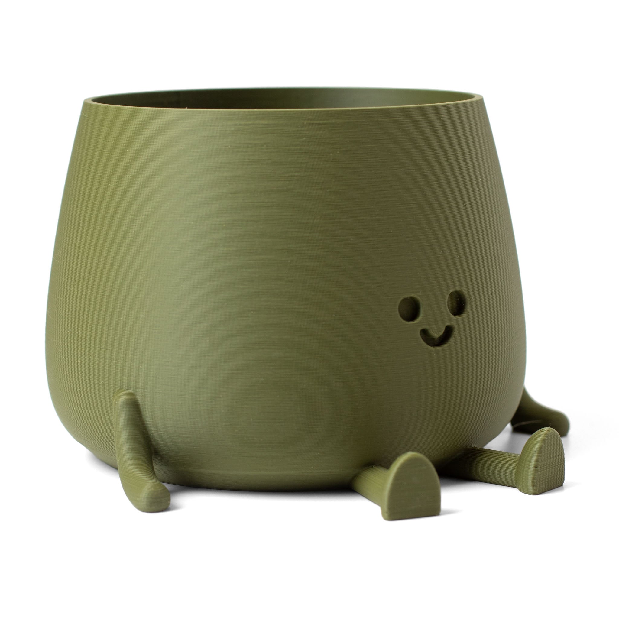Happy Pot Planter - Matte Green – Ingadi